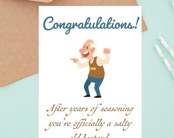 Grumpy Birthday Card - Etsy UK