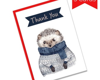 Hedgehog Thank You | Etsy