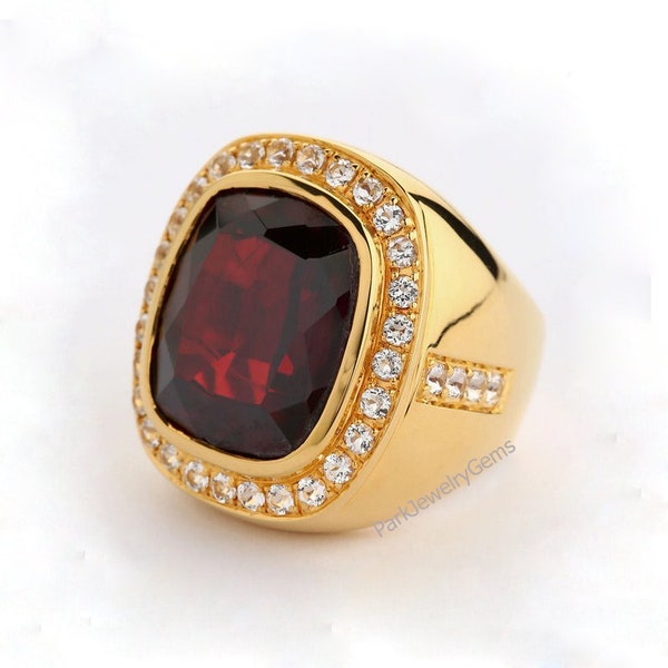Mens Garnet Ring - Etsy