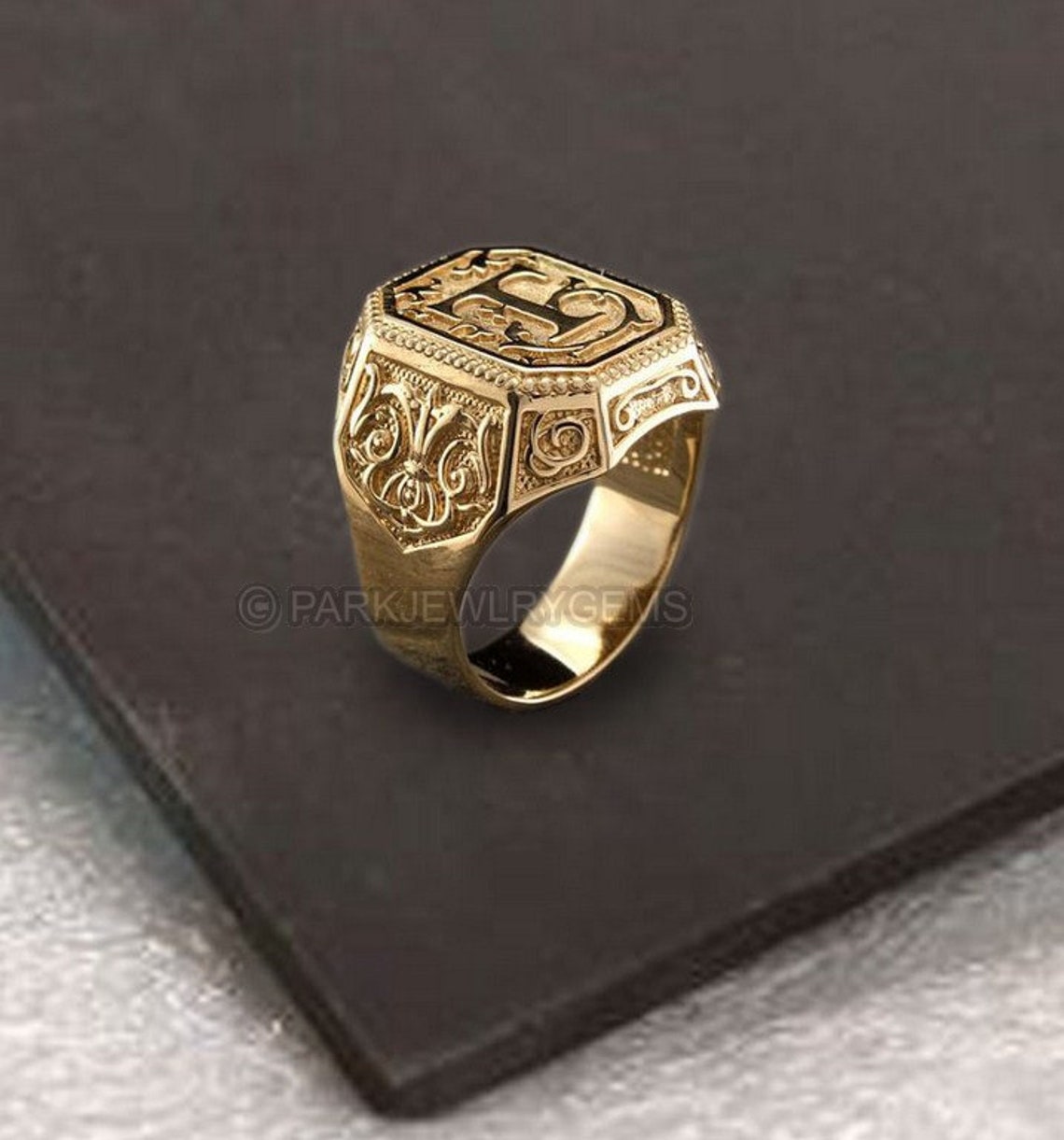 Personalized Mens Signet Ring Mens Signet Ring Big Signet | Etsy Canada