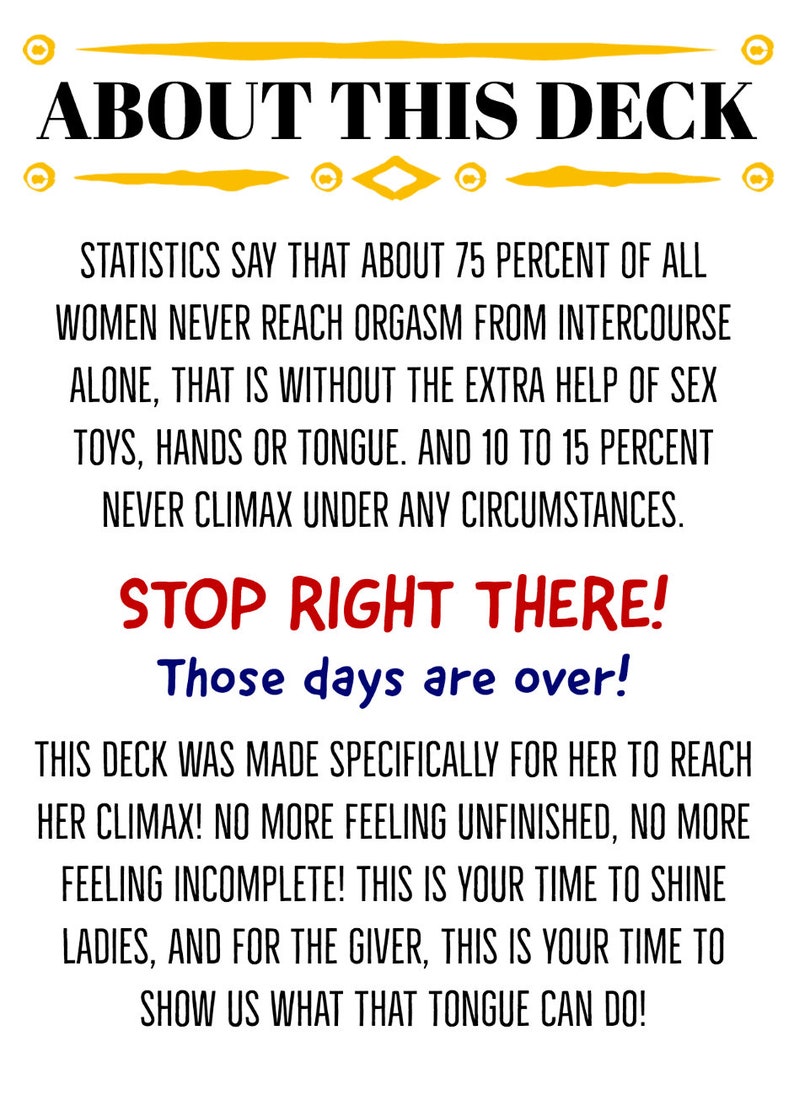 Printable For Her Oral Position Cards Sex Cards Adult Games Sex Games