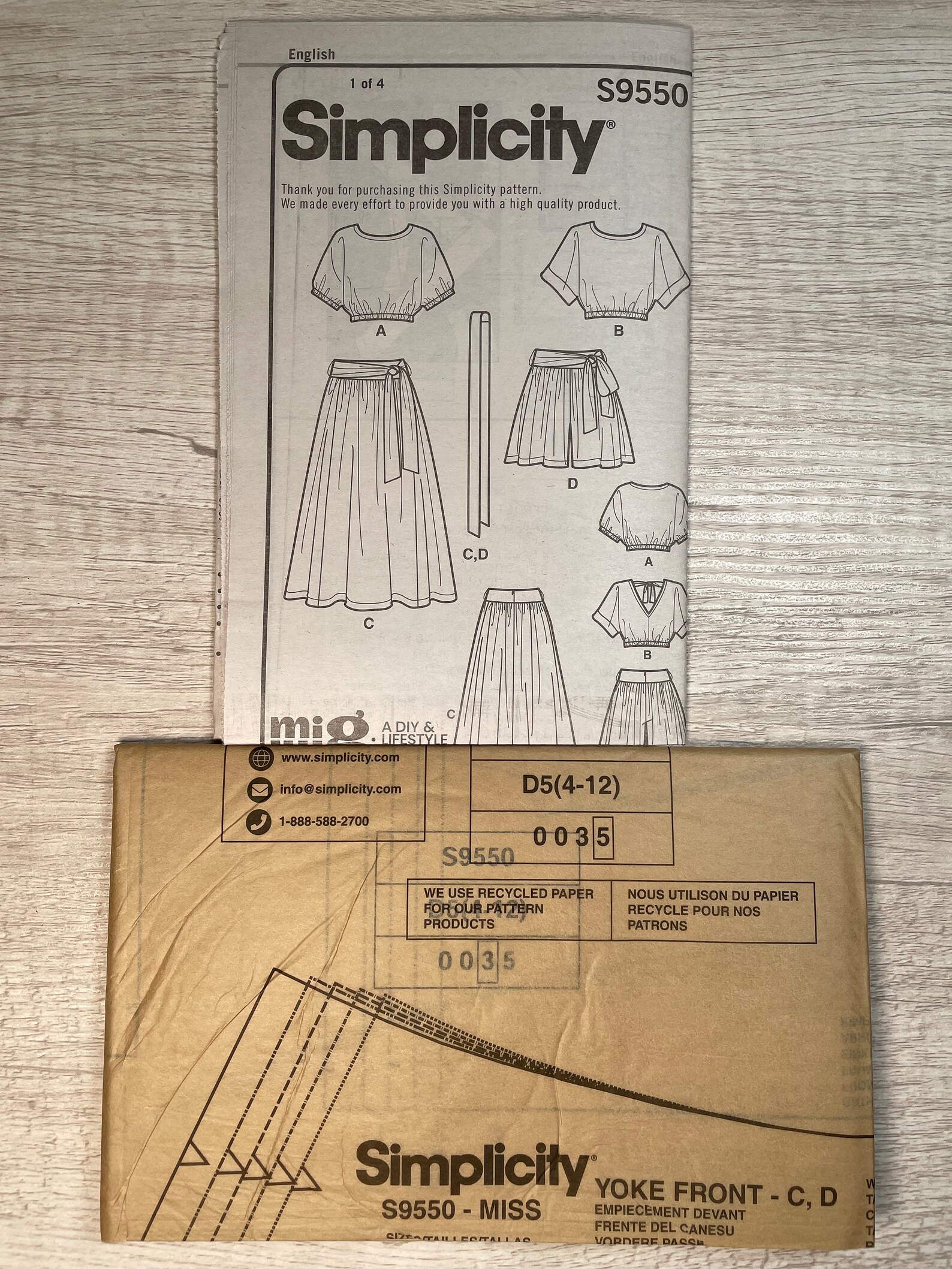 Simplicity Sewing Pattern 9550 Mimi G Style Misses' - Etsy