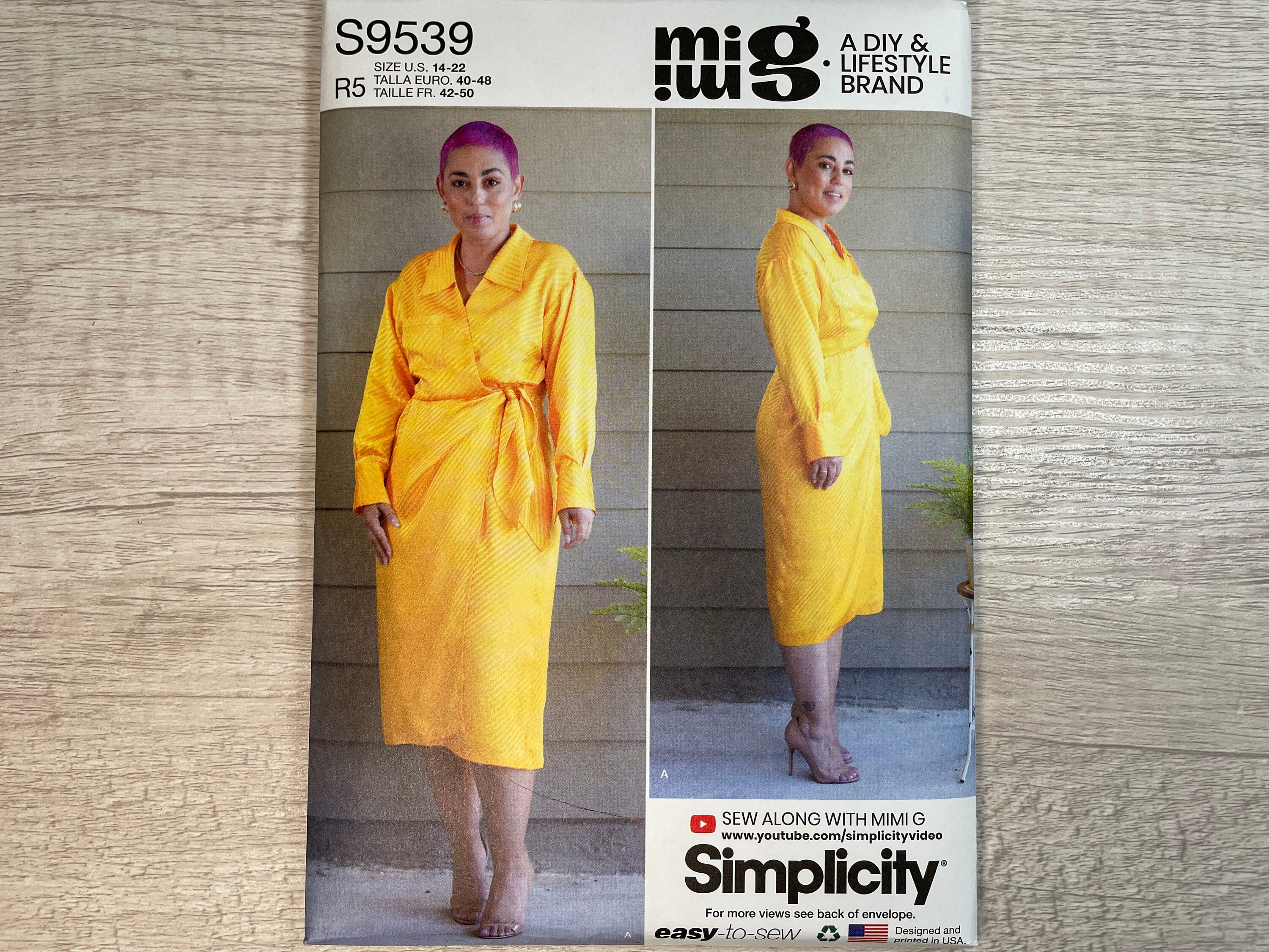 Simplicity Sewing Pattern 9539, Mimi G Style, Misses' Dress - Etsy