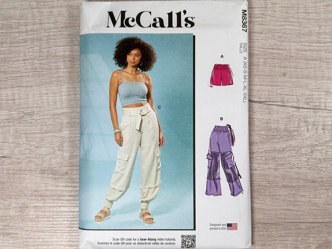 Mccall's Sewing Pattern 8367, Misses' Pants - Etsy