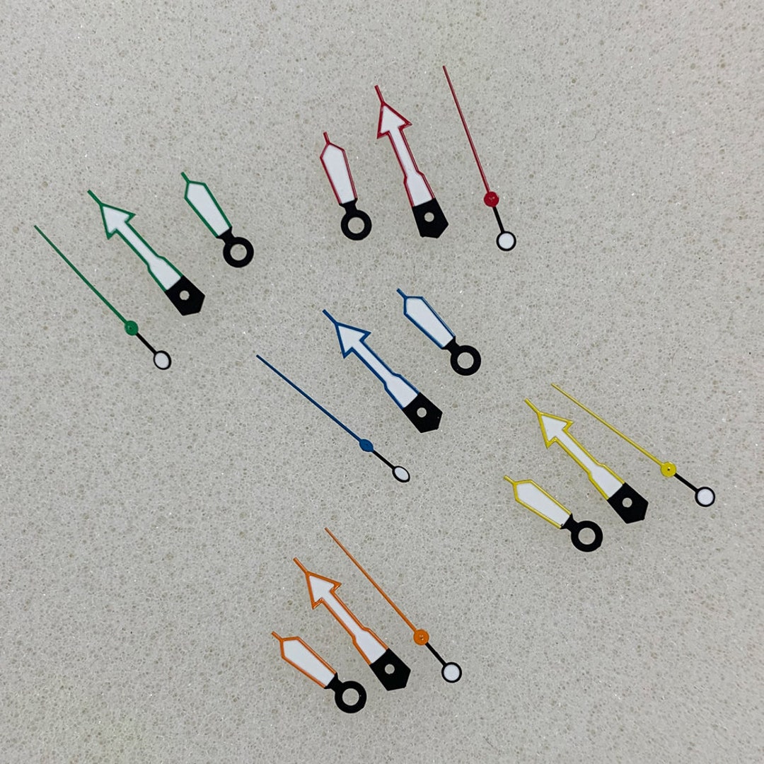 NH35 Hand Colorful Edge Red, Green, Yellow, Blue and Orange Hands Green ...