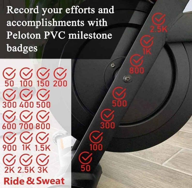 Fitness Decals-milestone Stickers for Peloton Bike & Tread - Etsy