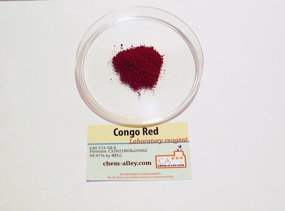 Congo Red powder 99.97% dye lab grade | Etsy