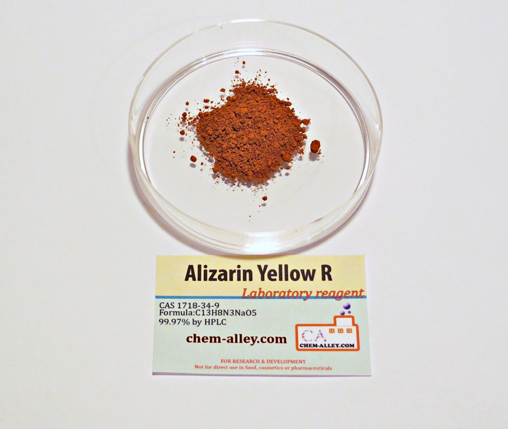 Alizarin Yellow R 99.97% Biological stain | Etsy