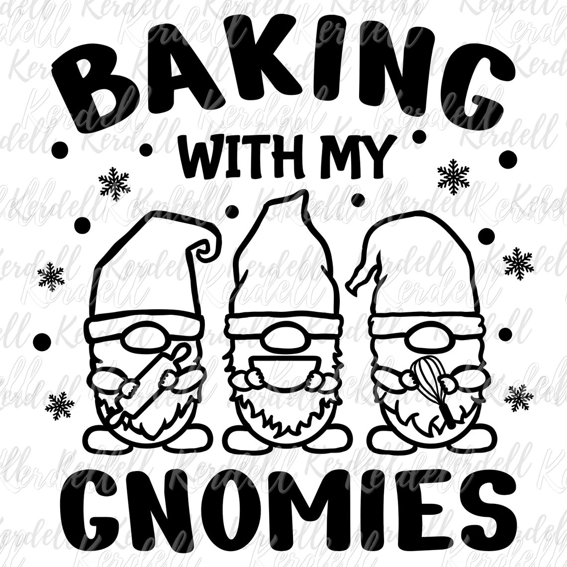 Baking With My Gnomies SVG Cute Gnome Christmas Gift Svg - Etsy