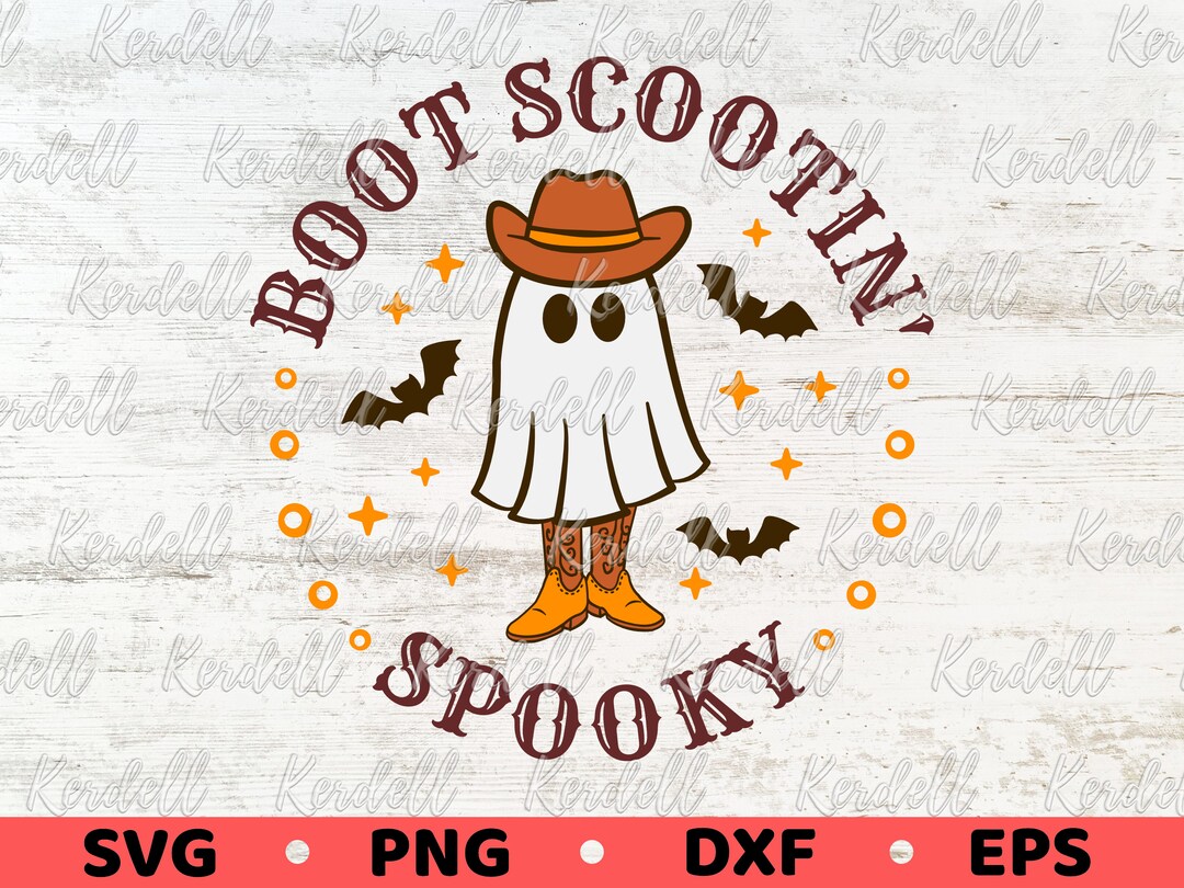 Boot Scootin' Spooky SVG, Western Halloween Svg, Spooky Season Svg ...