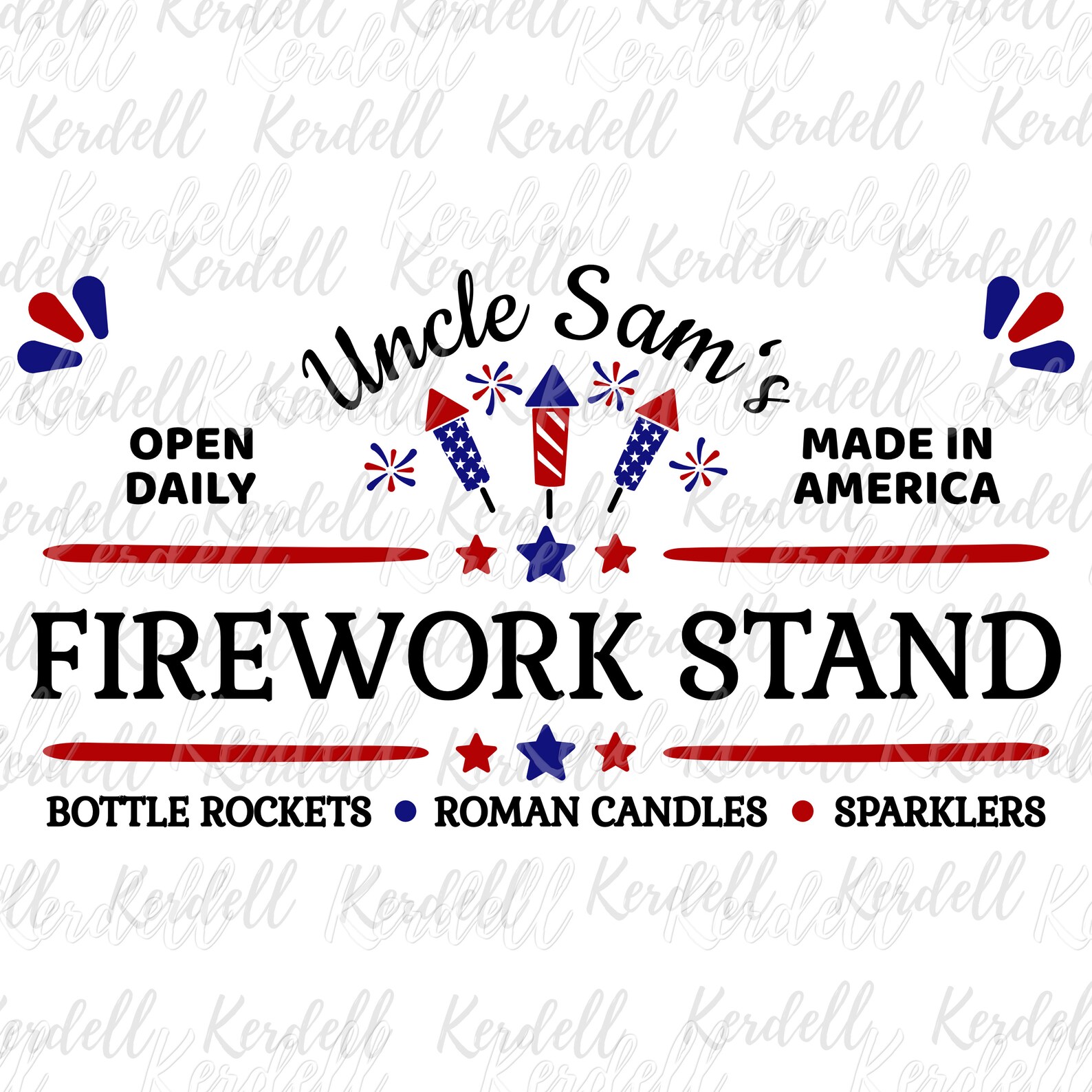 Uncle Sam's Firework Stand SVG 4th of July Svg Patriotic - Etsy