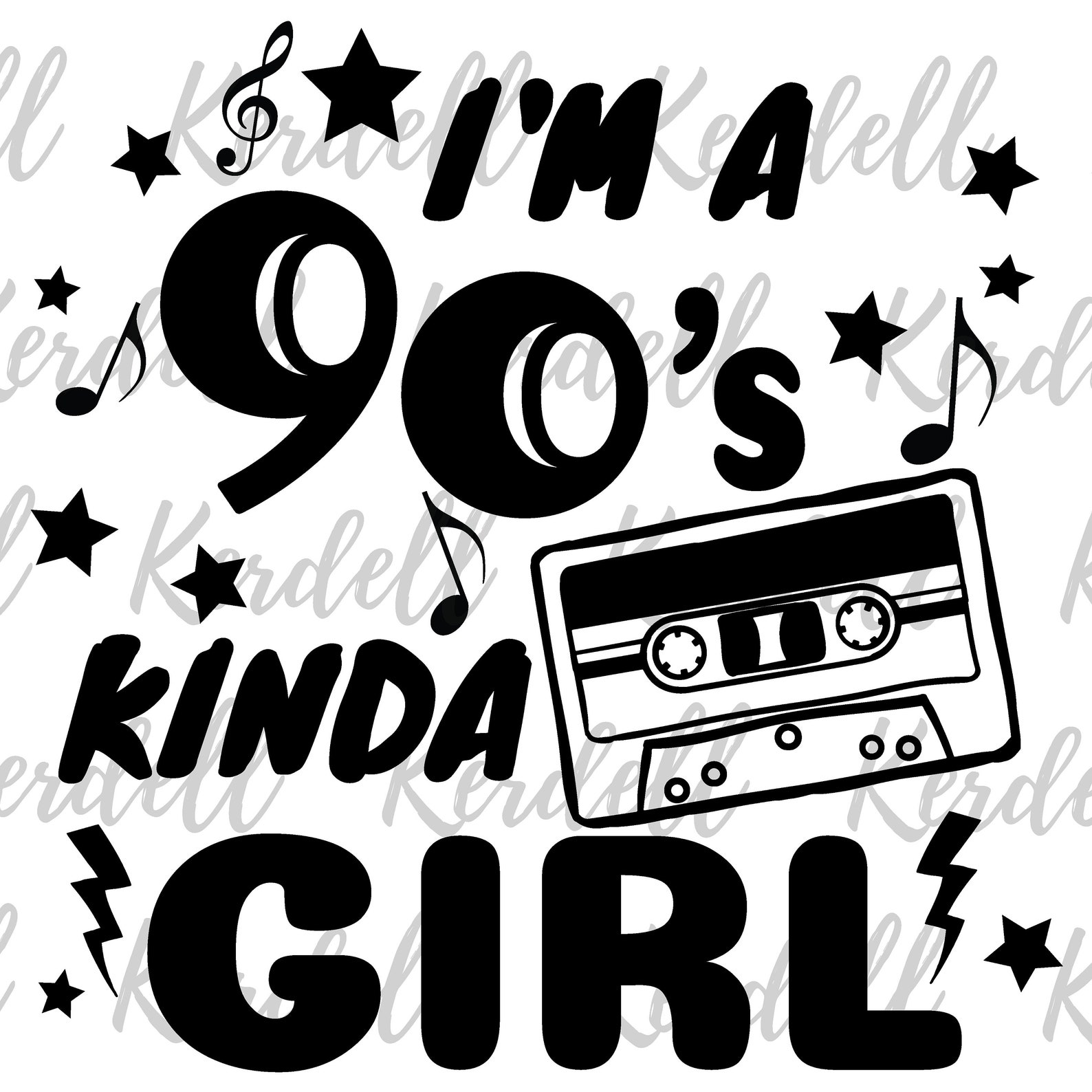 I'm a 90s Kinda Girl SVG Music Cassette Svg 90s Girl - Etsy