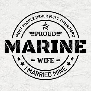 Proud Marine SVG, Proud Marine Family Bundle Svg, Proud Military Family ...