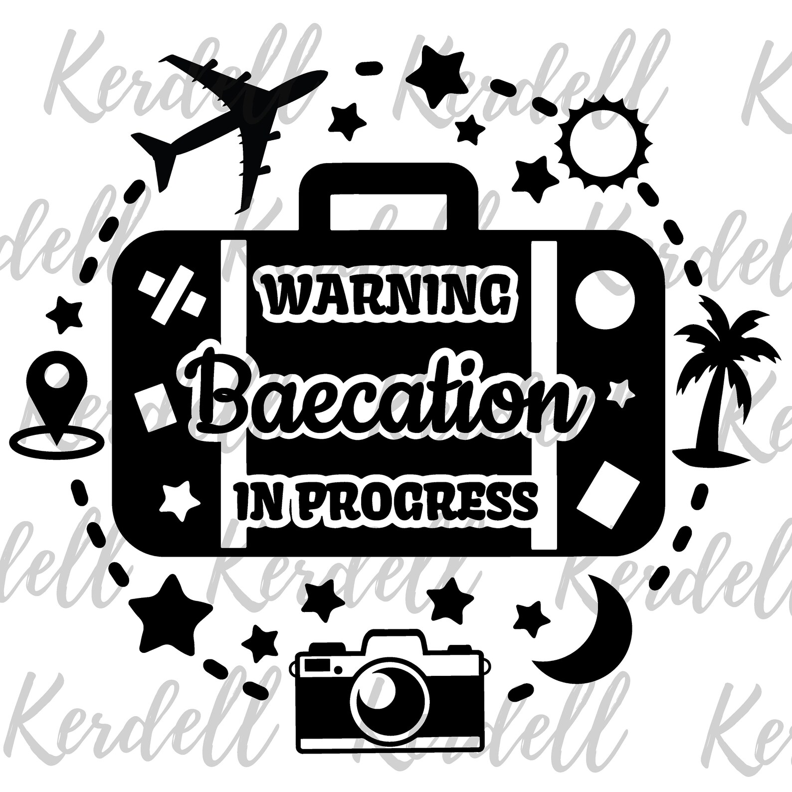 Baecation SVG Warning Baecation in Progress Svg Baecation - Etsy