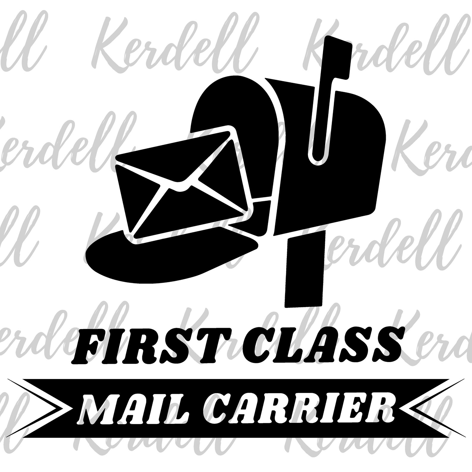 First Class Mail Carrier SVG Post Office SVG Mail Box SVG | Etsy