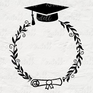 Graduation Frames SVG Bundle, Graduation Wreaths Svg, Class of 2025 ...