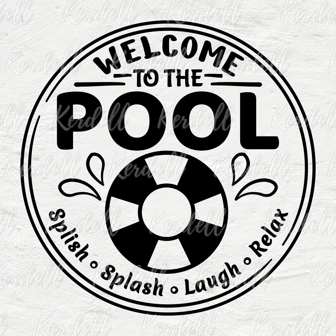 Welcome to the Pool Sign SVG, Pool Door Hanger Svg, Summer Welcome Sign ...
