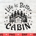 Life is Better at the Cabin SVG, Cabin Life Svg,cottage Svg, Cabin ...