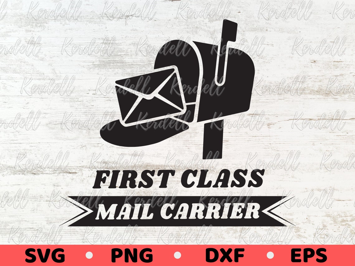 First Class Mail Carrier SVG Post Office SVG Mail Box SVG - Etsy