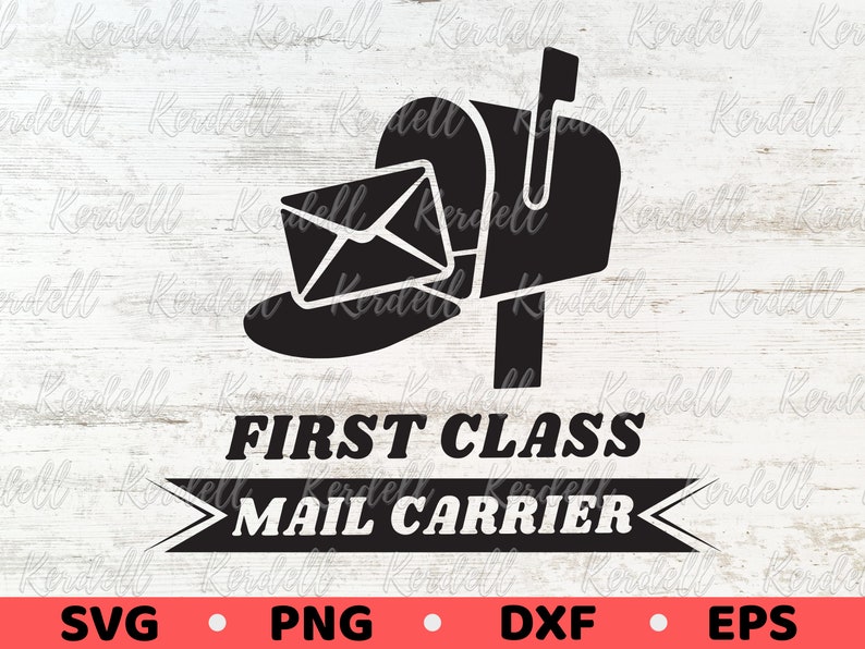 First Class Mail Carrier SVG Post Office SVG Mail Box SVG - Etsy