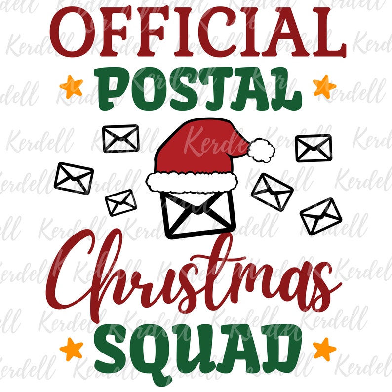 Official Postal Christmas Squad SVG Christmas Postal Worker - Etsy