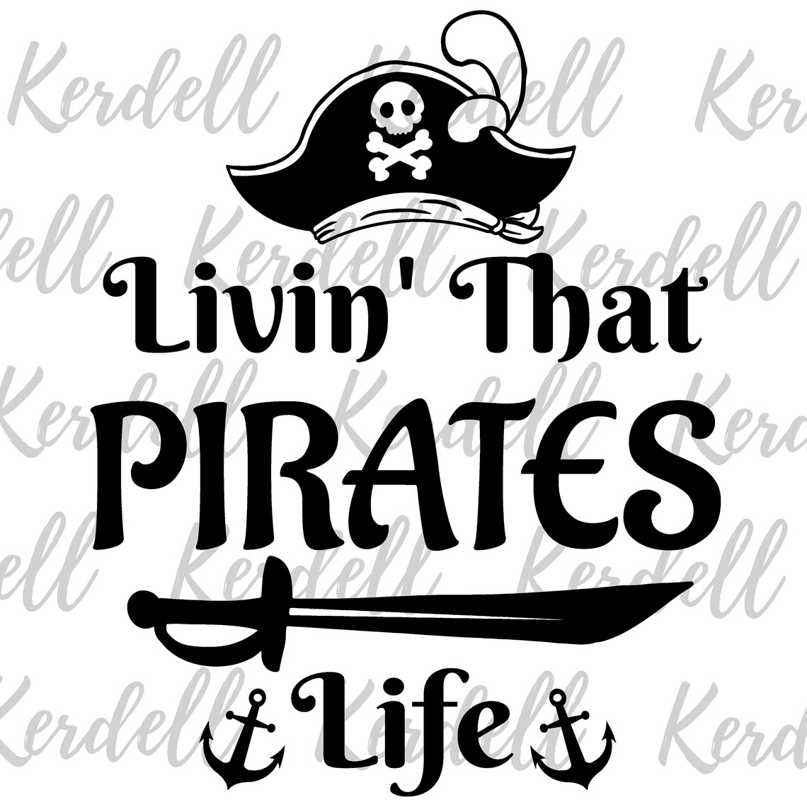 Livin' That Pirates Life SVG Kid Pirate Hat Pirate Quote - Etsy