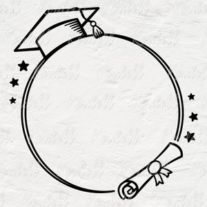 Graduation Frames SVG Bundle, Graduation Wreaths Svg, Class of 2025 ...