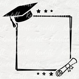 Graduation Frames SVG Bundle, Graduation Wreaths Svg, Class of 2025 ...