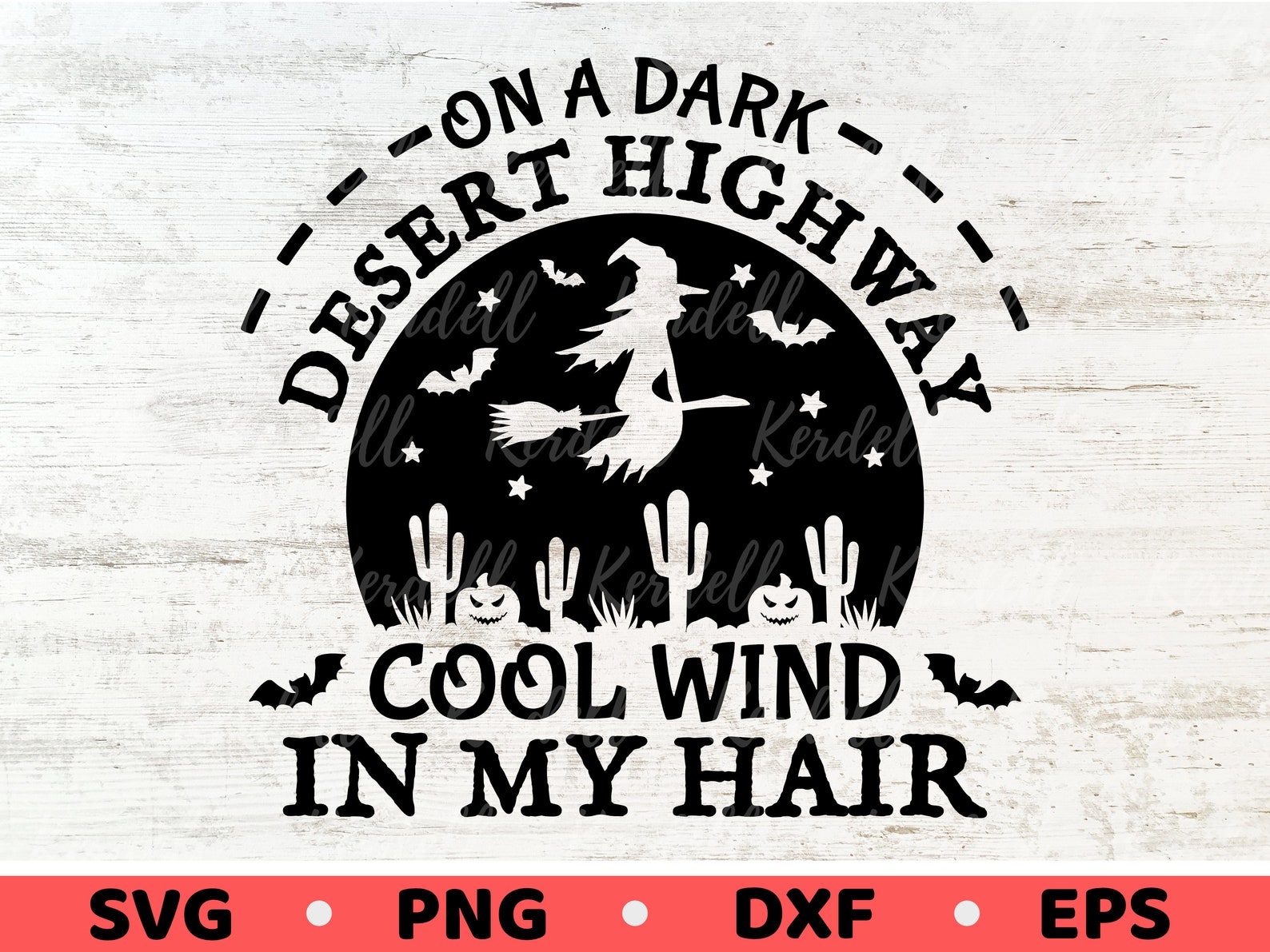 On A Dark Desert Highway Cool Wind in My Hair SVG Halloween - Etsy