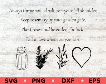 Salt Over Shoulder Svg - Etsy Australia