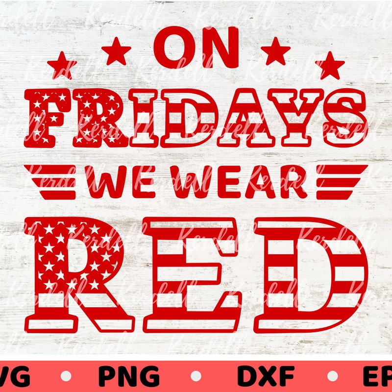 Red Friday Svg - Etsy