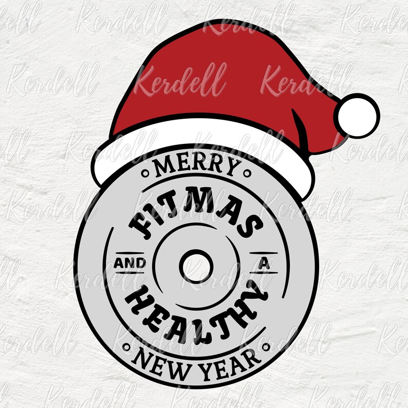 Merry Fitmas and a Healthy New Year SVG, Christmas Workout Svg ...