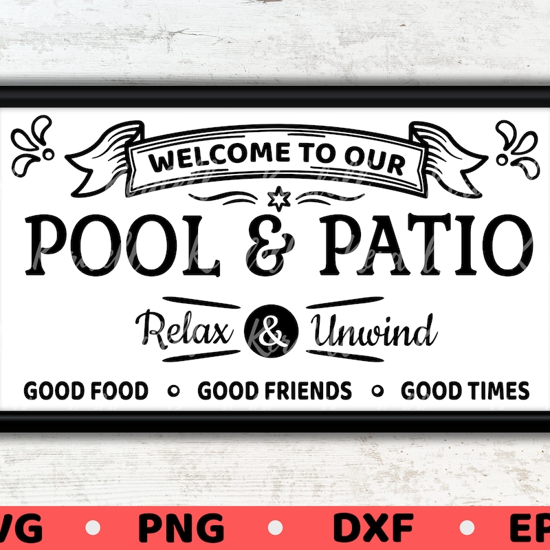 Pool Signs Svg - Etsy