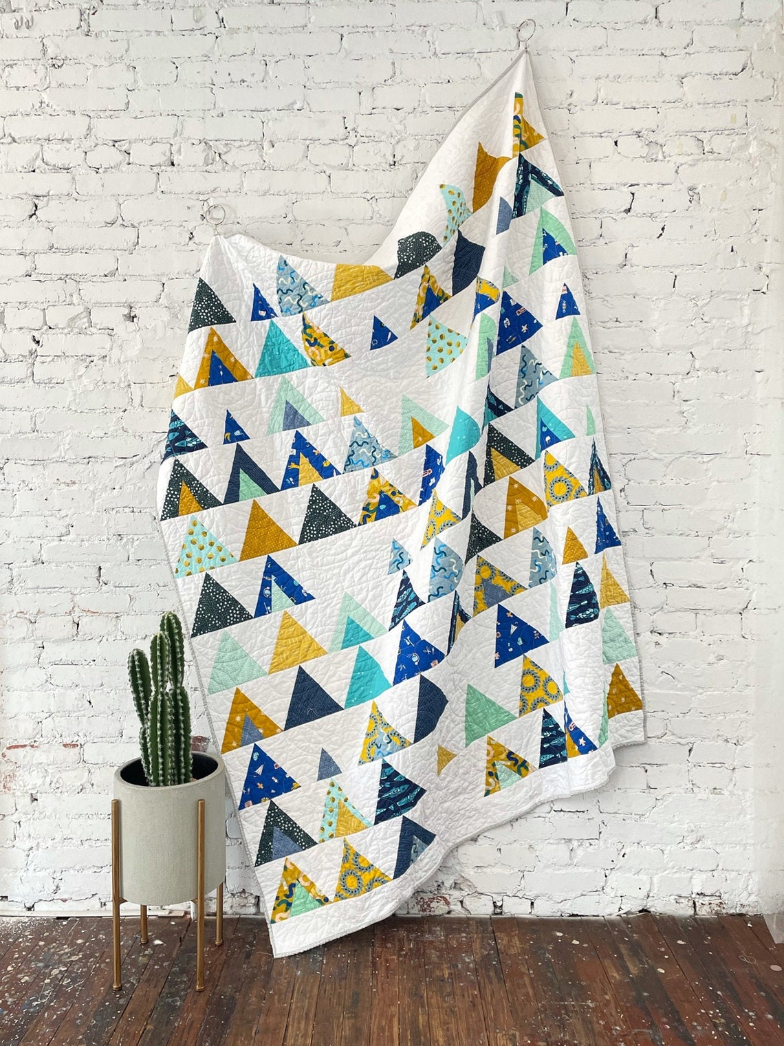Custom Mod Mountains Quilt Hand Pieced Made to Order Quilt Bespoke Gift ...