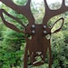 Stag Sculpture - Red Stag Sculpture Rust Patina - Animal Garden ...