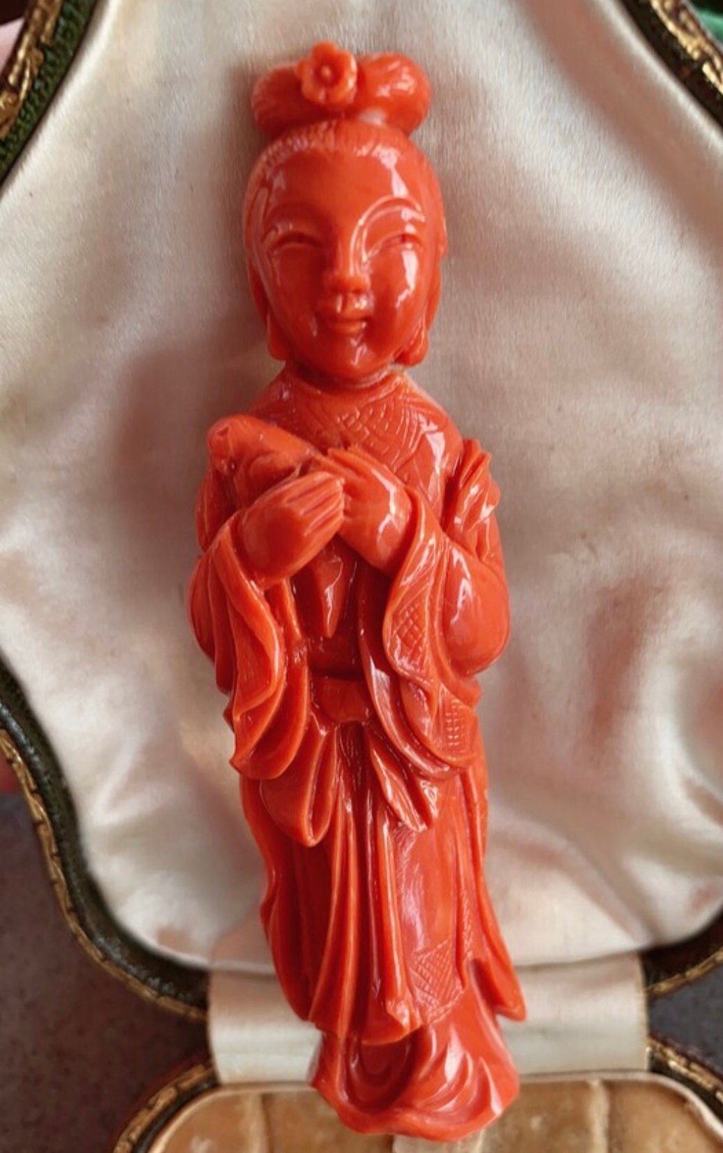 Fine Carved Natural Momo Coral Statue Figure - Etsy