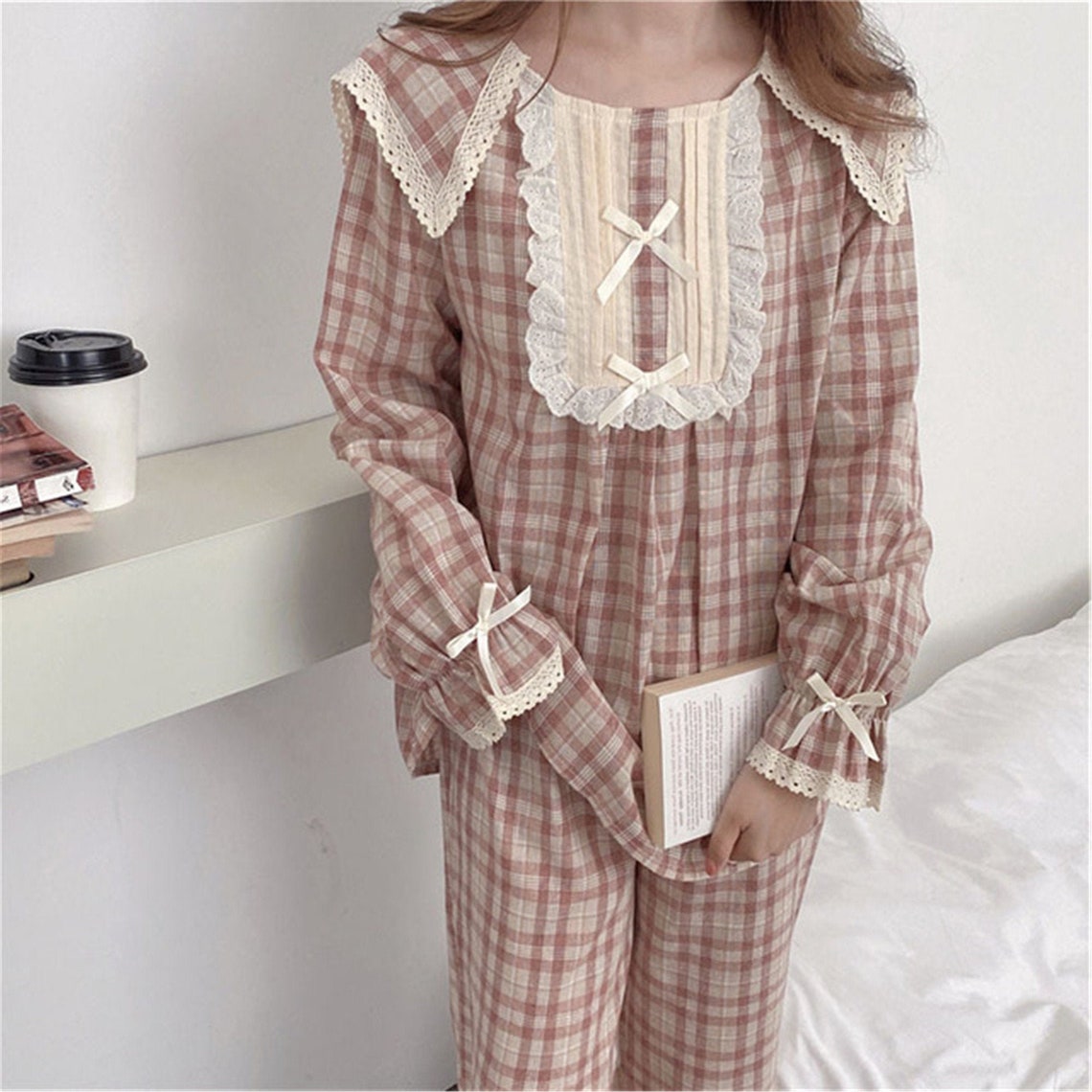 Victorian Vintage Style Sleepwear Pyjama Set Women Elegant | Etsy