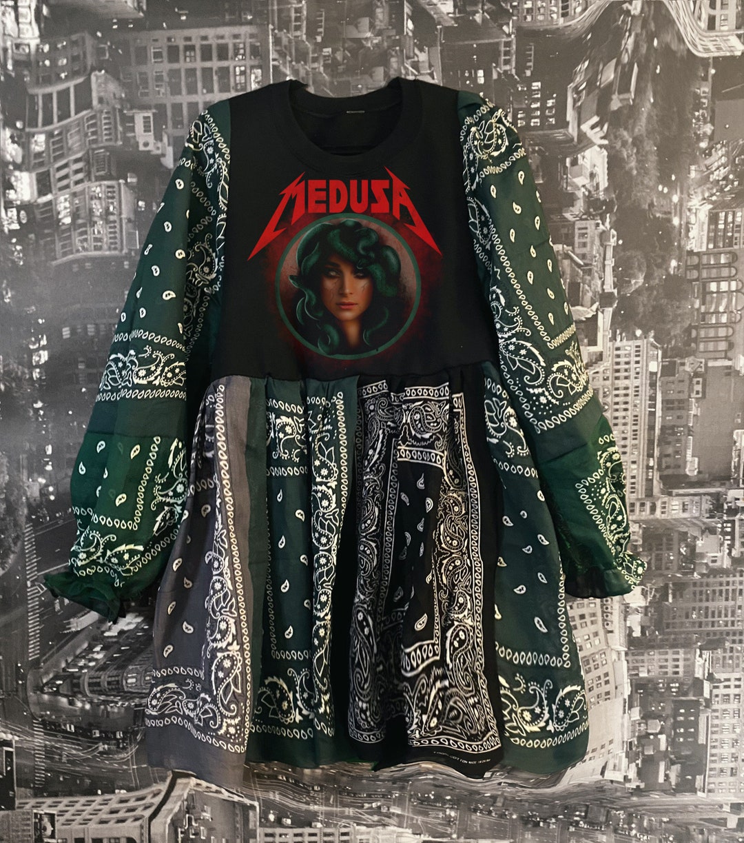 Blaze BANDANA Sweatshirt Dress - Etsy