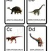 Dinosaur Alphabet Flash Cards Homeschool Printables Preschool ...