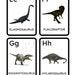 Dinosaur Alphabet Flash Cards Homeschool Printables Preschool ...