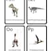Dinosaur Alphabet Flash Cards Homeschool Printables Preschool ...