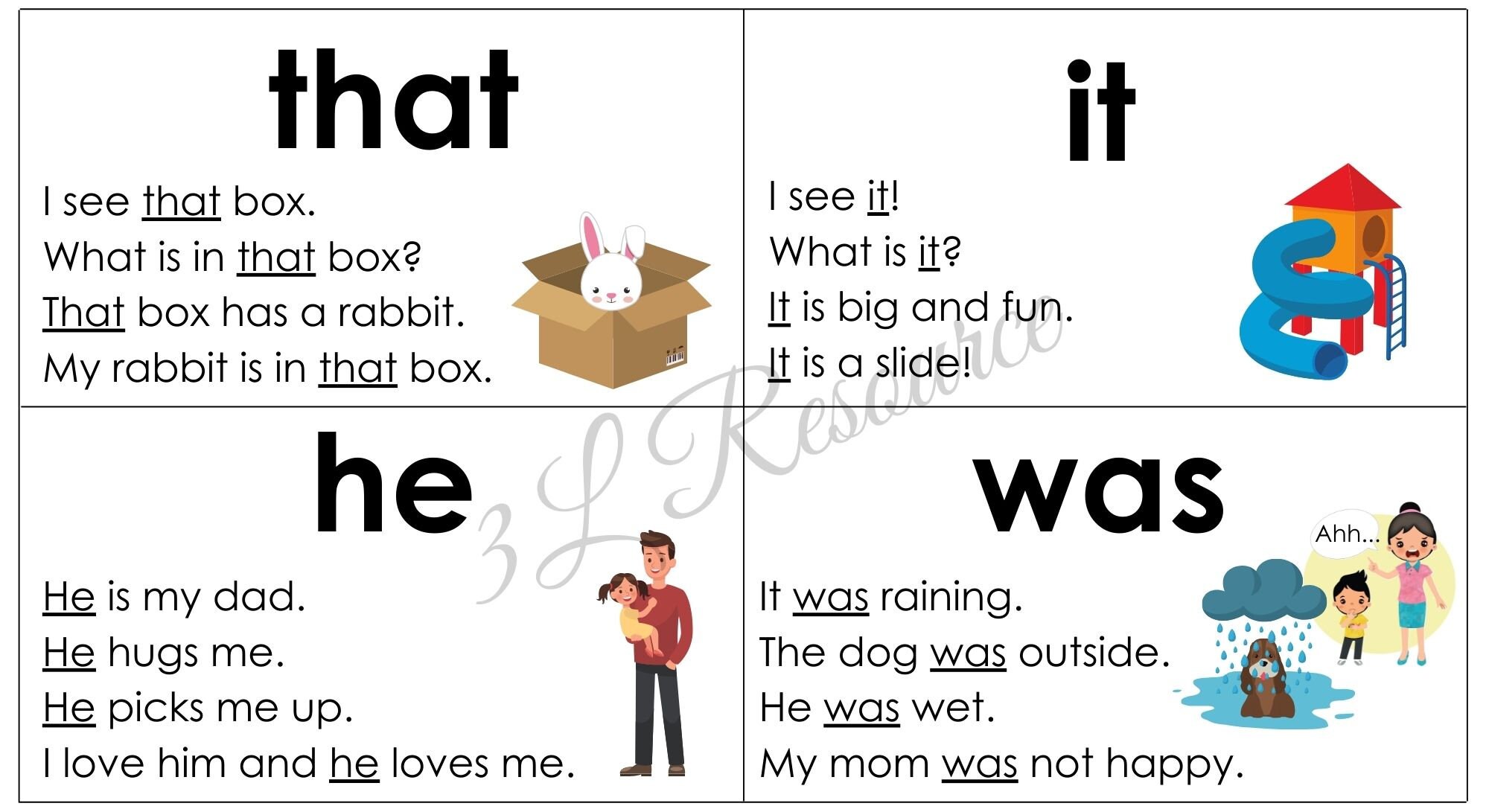 INSTANT DOWNLOAD 100 Printable Fry Sight Word Flash Cards With ...