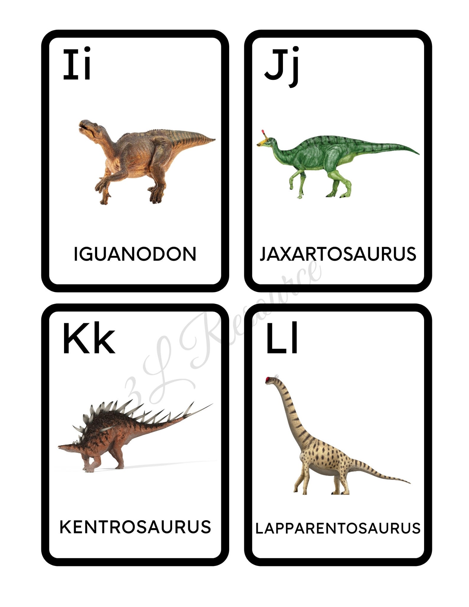 Dinosaur Alphabet Flash Cards Homeschool Printables Preschool ...