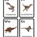 Dinosaur Alphabet Flash Cards Homeschool Printables Preschool ...