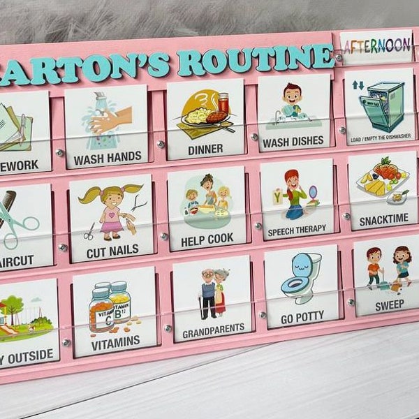 Laminated Chore Chart - Etsy