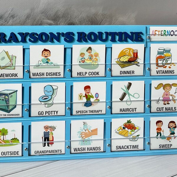 Toddler Routine Board - Etsy