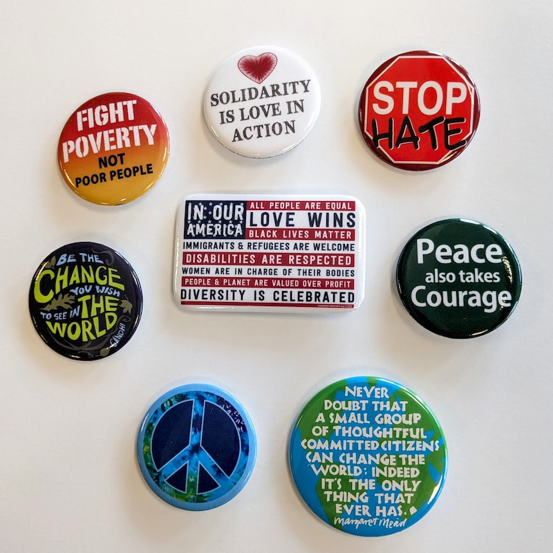 Stop Hate Pins - Etsy