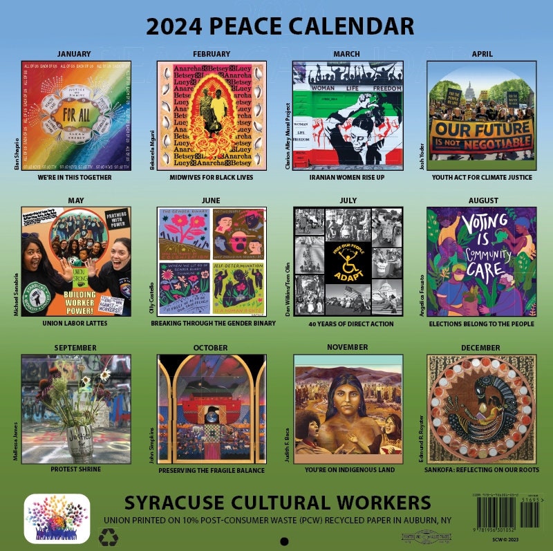 Ready for Change in 2024? 2024 PEACE Calendar! Art for Peace & Social ...