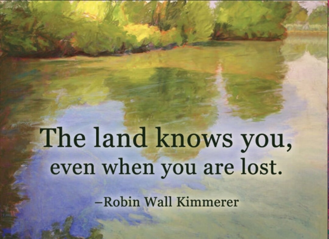 Note Card, the Land Knows//earth Notes// Robin Kimmerer Quotes//wendy ...
