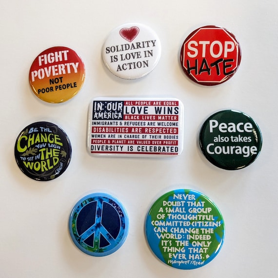 Protest pin store